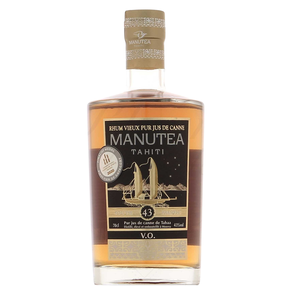 Rhum V.O 43° Manutea - La Cave de Tahiti
