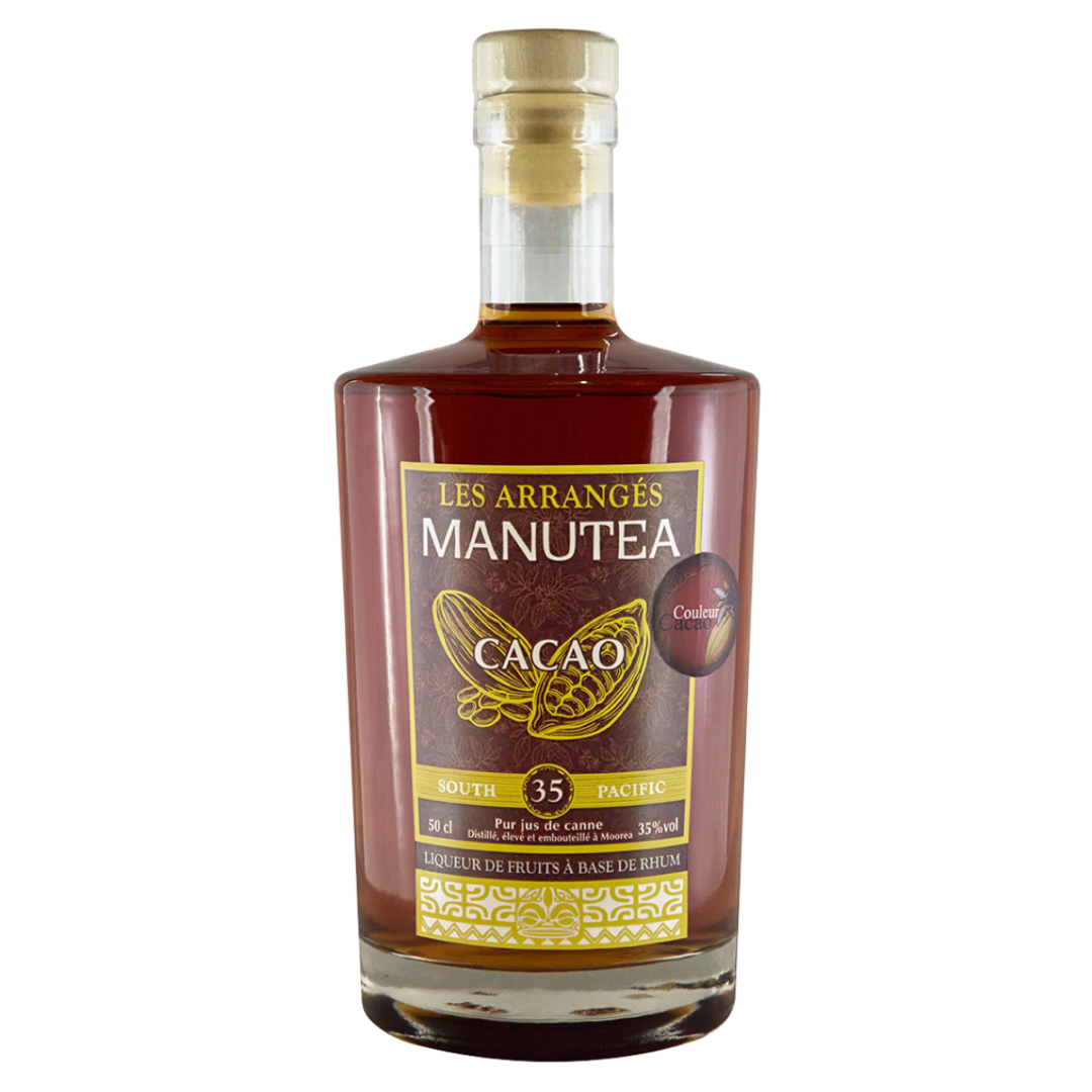 Rhum arrangé Cacao 35° Manutea - La Cave de Tahiti
